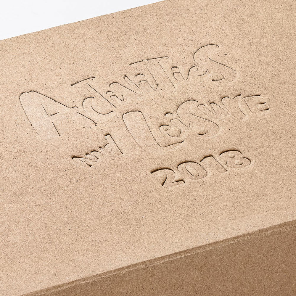 Printing Examples - Debossing (Impression, no color) - FoldaBox USA