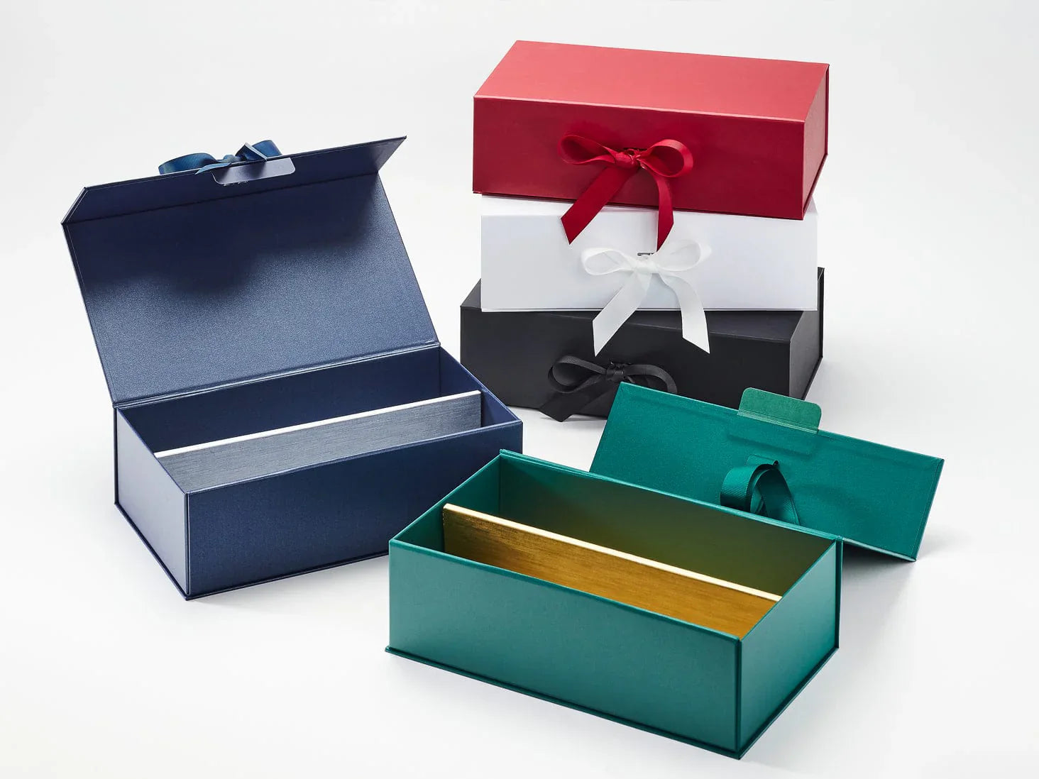 Bottle Gift Box Inserts in Gold or Silver| Double Bottle Dividers USA ...