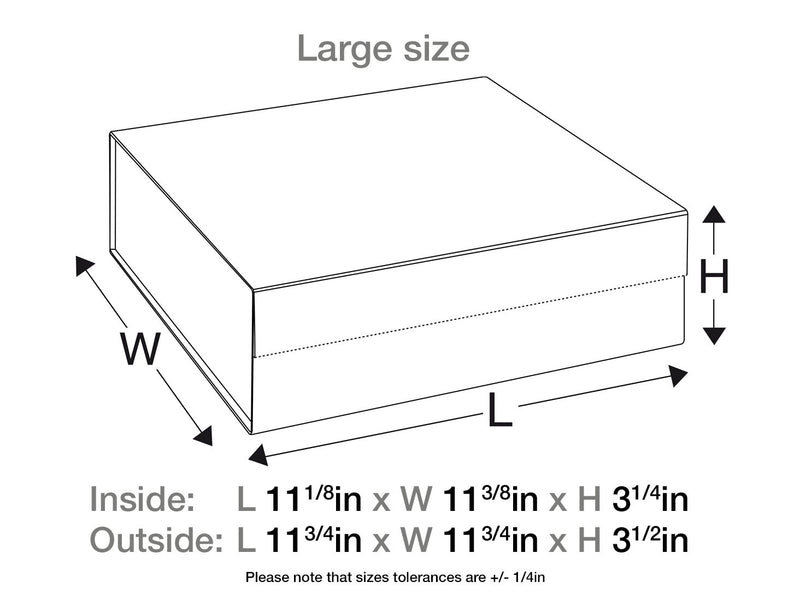 Luxury Black Large Folding Gift Box with Fixed Ribbon from Foldabox ...